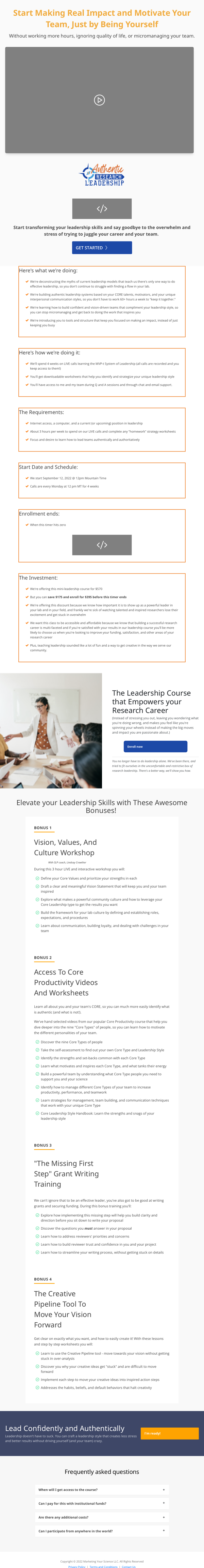 How to Do Leadership Authentically - SCI•FOUNDRY
