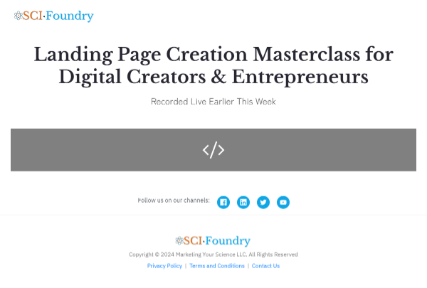 Schedule your Call for Grant Foundry Accelerator - SCI•FOUNDRY